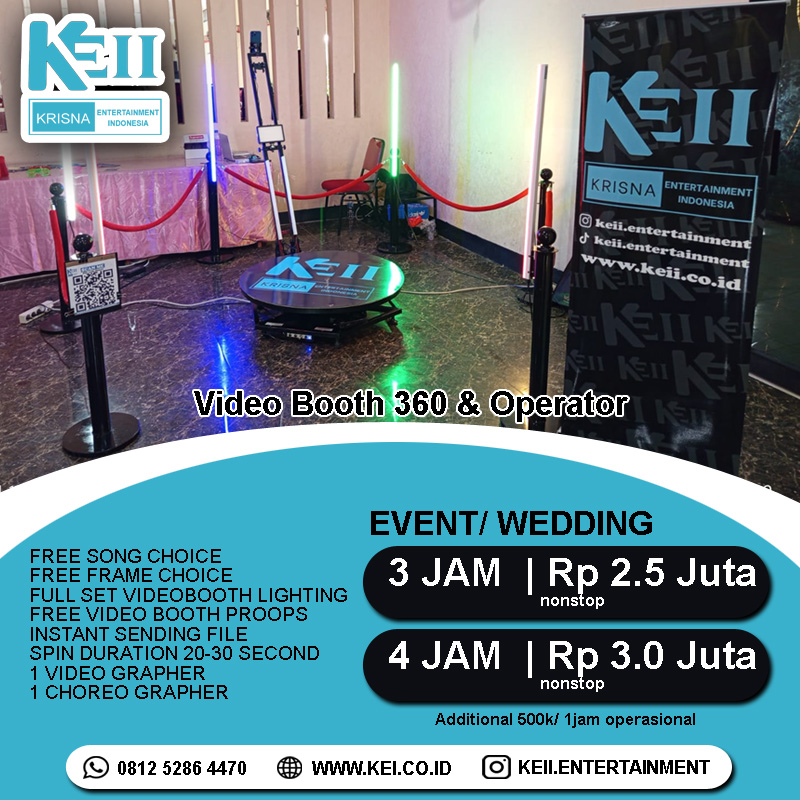 Video Booth 360 - Keii Entertainment